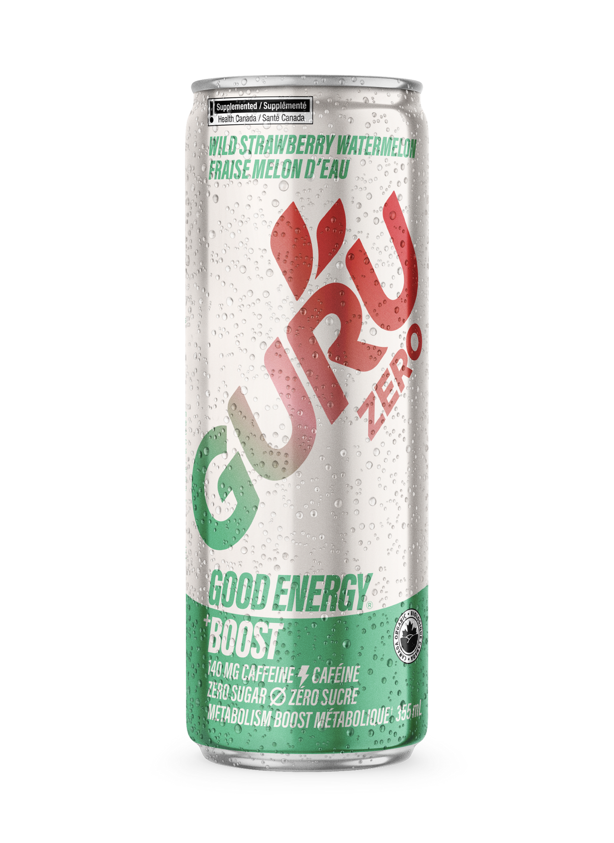 GURU Zero Strawberry Watermelon - Organic Energy Drink | GURU Energy ...
