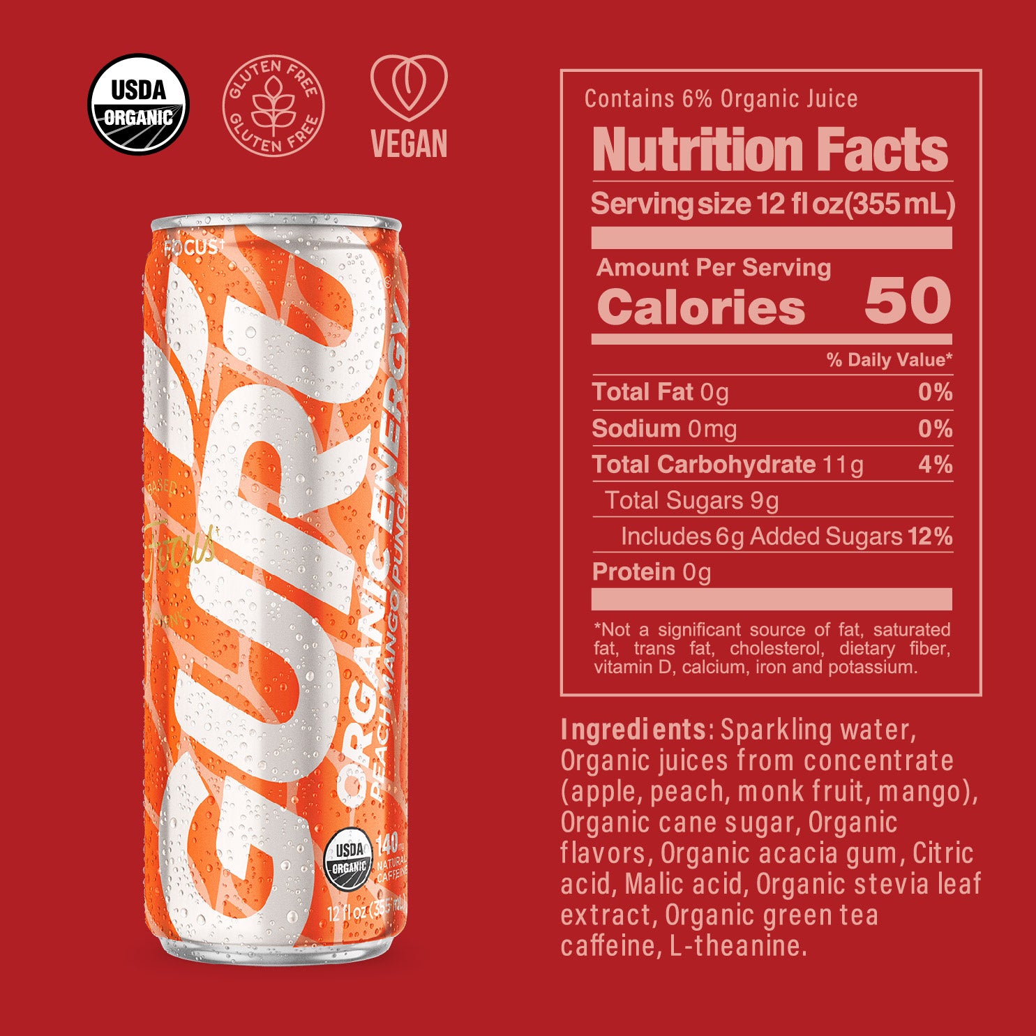 GURU Peach Mango Punch – GURU ENERGY