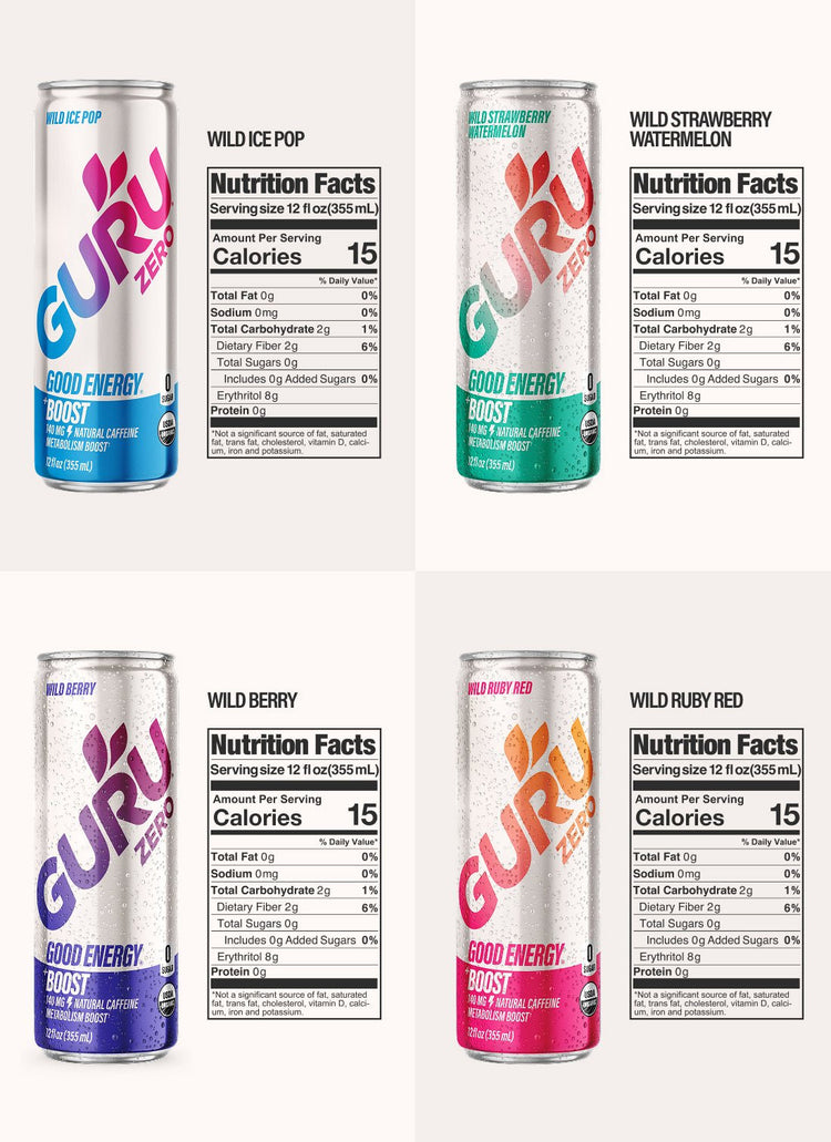 GURU Punch Variety Pack - Organic Energy Drink | GURU Energy – GURU ...